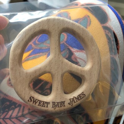 Peace Sign Wood Shape DIY Wood Birch Beech Wood Toy Wood Engravable ...