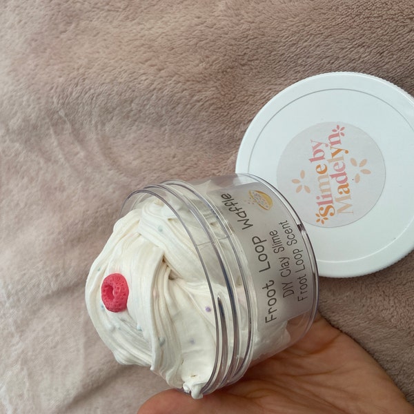 Froot Loop Waffle ~ DIY Clay Slime ~ Glossy Slime ~ Charm Slime - Etsy