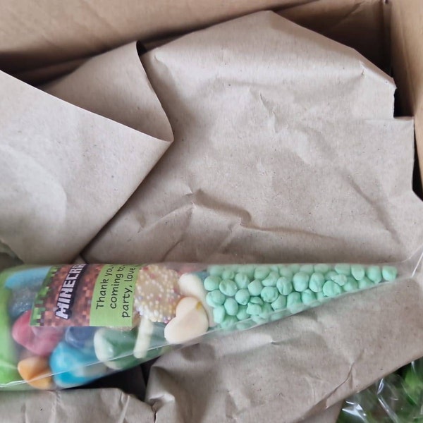 Minecraft Pick and Mix Sweet Cones - Etsy UK