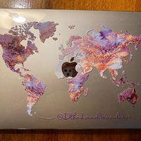 Personalized World Map MacBook Case MacBook Pro 13 2019 Cover - Etsy