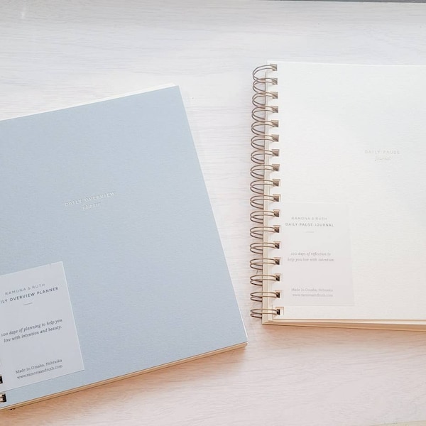 Daily Overview Planner // Daily Planner, Notebook, Mindful Planning, Undated Planner, Daily ...