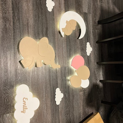 Baby Boy Nursery Set of 3 Baby Night Light Baby Room Light - Etsy