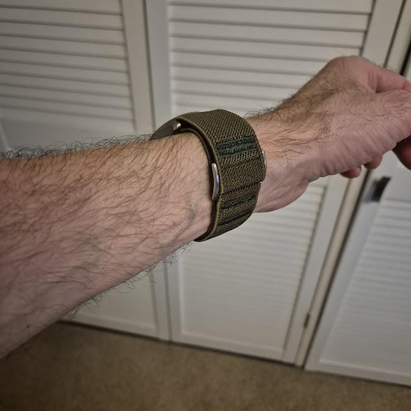 NYLON LOOP BAND Compatible With Garmin Instinct Forerunner Venu Fenix ...