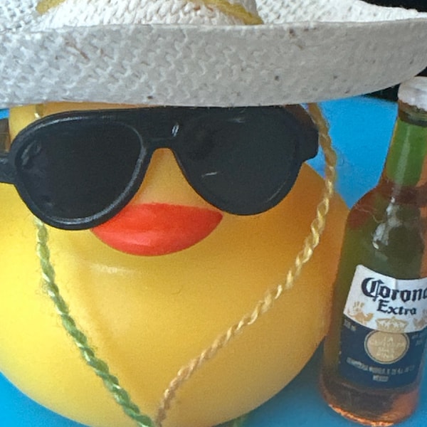 Fiesta Rubber Duck With Beer: Custom Hat, Cinco De Mayo Themed! - Etsy
