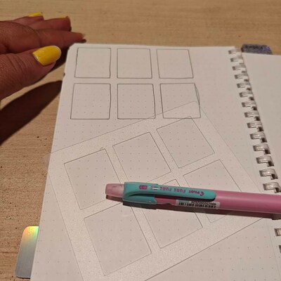 Cursive Days of the Week Bullet Journaling Stencil Quickly Adds ...