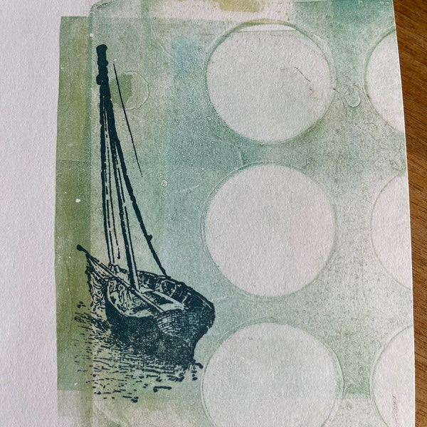 Wooden Sailboat RUBBER STAMP, Ship Stamp, Travel Stamp, Voyage Stamp ...