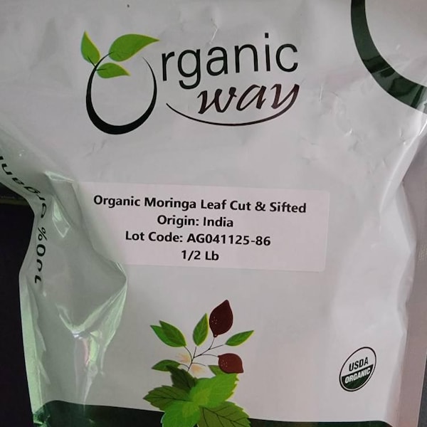 Organic Way Moringa Leaf Powder - Herbal Tea | Organic, Kosher, USDA ...