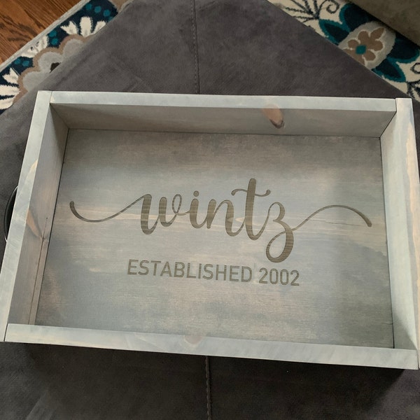 Personalized Family Name Engraved Tray-charcuterie Board-personalized ...