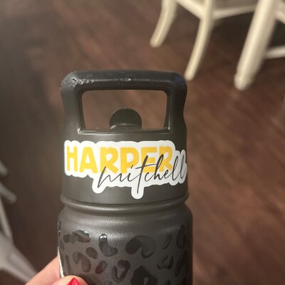 Waterproof Name Decal Personalized Vinyl Sticker FULL NAME STICKER ...