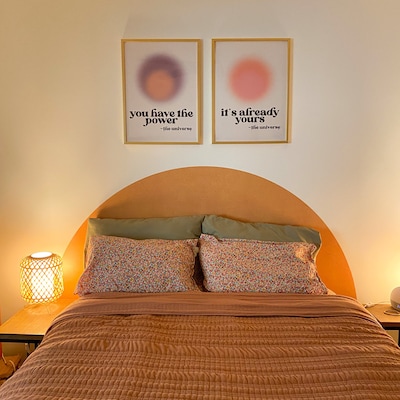 Affirmation Wall Art 70s Wall Art Manifest Poster Manifestation Art ...