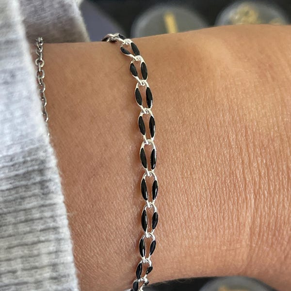 Enamel Chains Silver - Multi Color Neon Black White - Wholesale Bulk ...