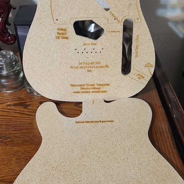 Telecaster Guitar Template - Etsy