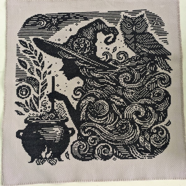 Werewolf Cross Stitch Pattern Horror Gift for Goth X-stitch Witchy ...