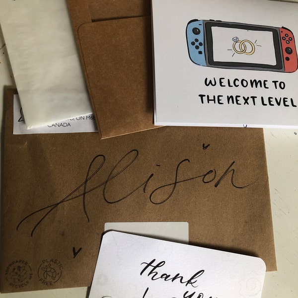Engagement Gamer Card | Nintendo Switch Card | Funny Wedding Card ...