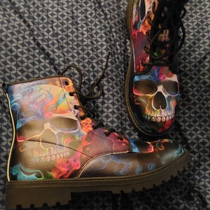 Grim Reaper Skull Sword Boots for Men Women Shoes, Gothic Skull Boots ...