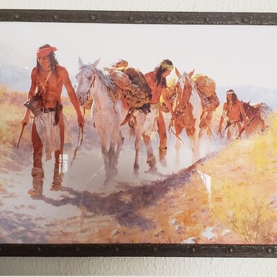 Vintage TRIBAL MAP Native Americans of North America Art Print 13x19 ...