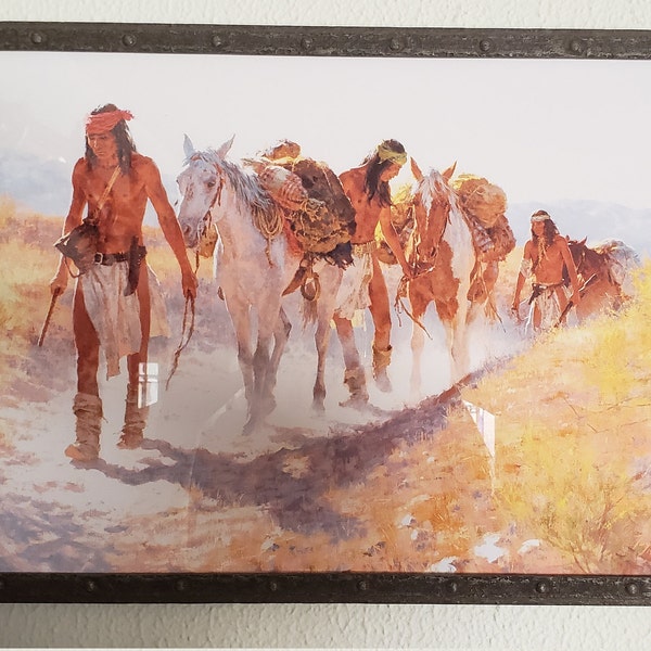 Vintage TRIBAL MAP Native Americans of North America Art Print 13"x19 ...