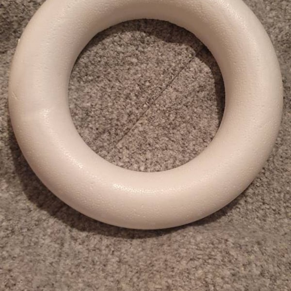 Polystyrene Styrofoam Half Backed Ring for Christmas Wreath, Wedding ...