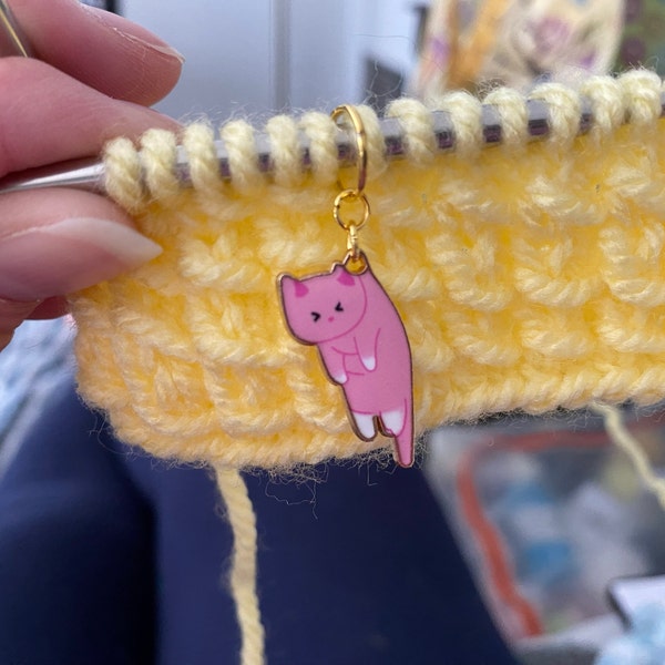 Hanging Cats Stitch Markers for Crochet and Knitting - Etsy