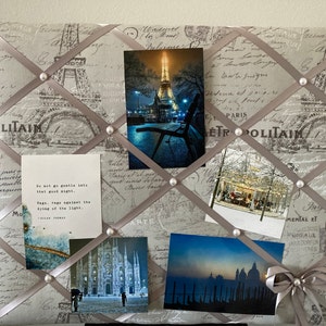 Ocean Themed Fabric Memo Photo Vision Board | Etsy