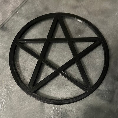 Pentagram Pentagram Wall Art Pentagram Decor Pagan Decor Wicca Decor ...