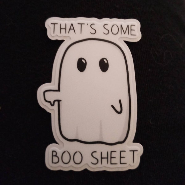 Funny Ghost Sticker, Halloween Stickers, Spooky Season, Boo Sheet ...