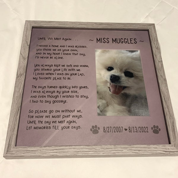 Cat Died Gift, Personalized Frame, Cat Loss Gift, Friend Gift, Cat Loss ...