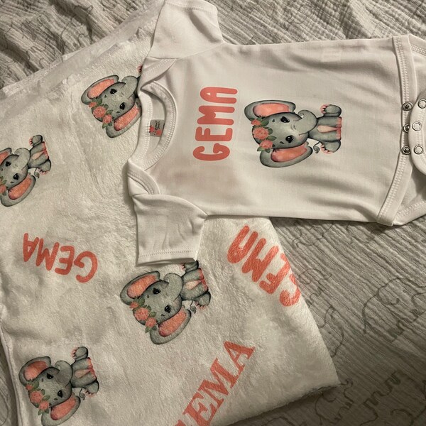 Watercolor Girl Elephant Clip Art, Floral Little Peanut,pink Roses ...