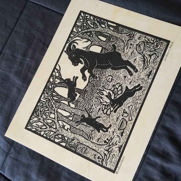 Tsathoggua Toad God Monster Art Reproduction on Maple Wood Veneer - Etsy