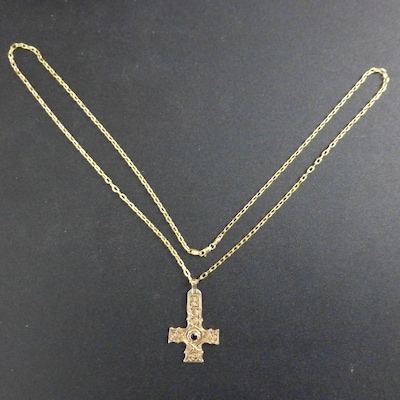 14K Real Gold Cable Link Chain for Men, Men Yellow Gold Chain Necklace ...