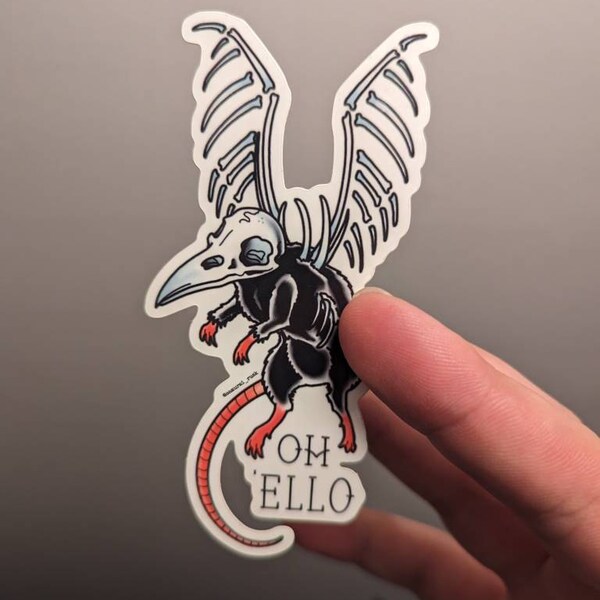 Patê De Rolo Sticker - Vinyl Sticker - Tattoo Flash - Etsy