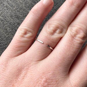 Simple womens promise ring Womens art deco ring Dainty | Etsy