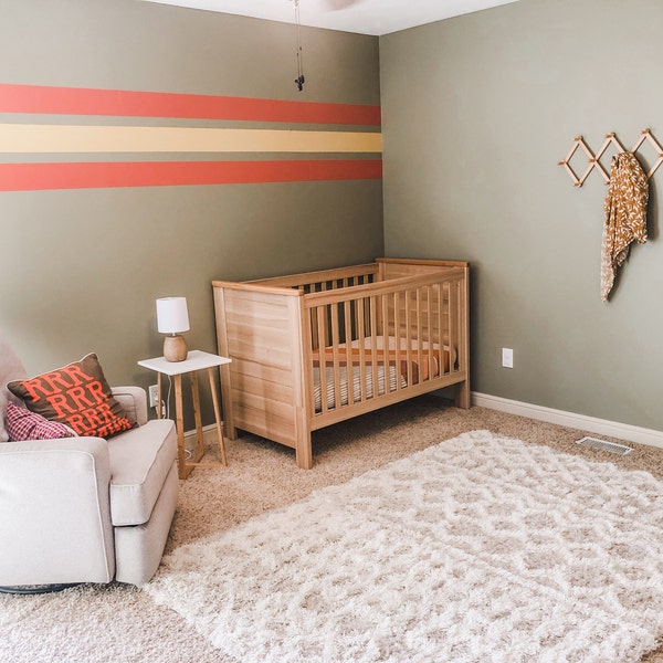 Solid Stripe Wall Decals - Multiple Colors & Sizes - Etsy