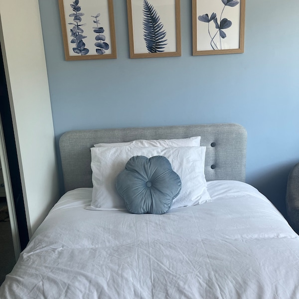 Navy Blue Clover, Eucalyptus and Fern Poster/prints, Set of 3 Prints ...