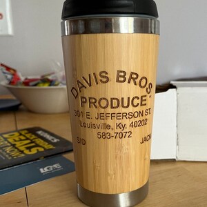 Work Coffee Travel Mug Tumbler Cup Last Name LMFT Office | Etsy