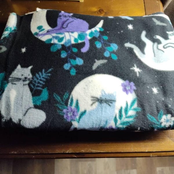 Purple Celestial Zodiac Anti-pill Plush Fleece Fabric - Etsy