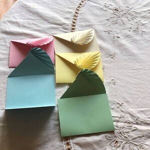 Origami Easter Cards Set Origami Tulip Cards Pack of 5 Mini Cards ...