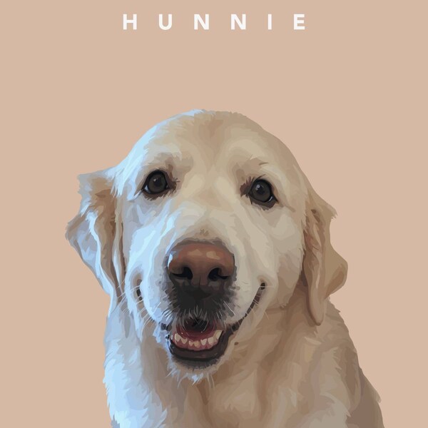 Digital Pet Portrait, Vector, Custom Pet Portrait, Pet Portrait From ...