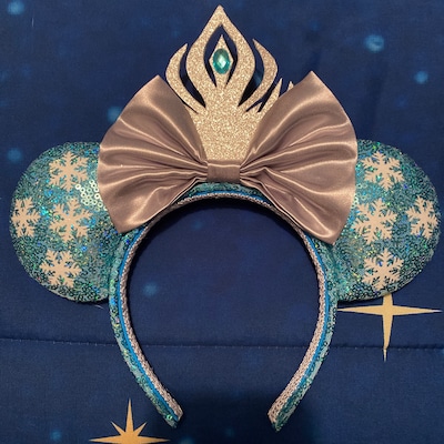 Frozens Queen Elsa Inspired Mickey Ears - Etsy