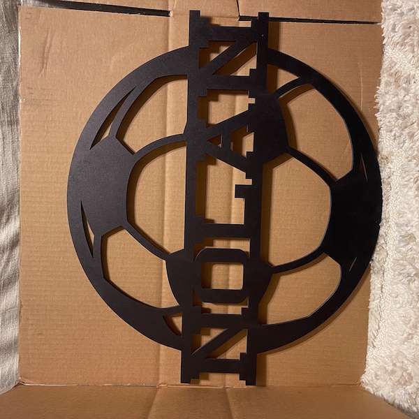 Soccer Name Sign, Nursery Decor, Personalized Wood Sign, Wooden Name ...