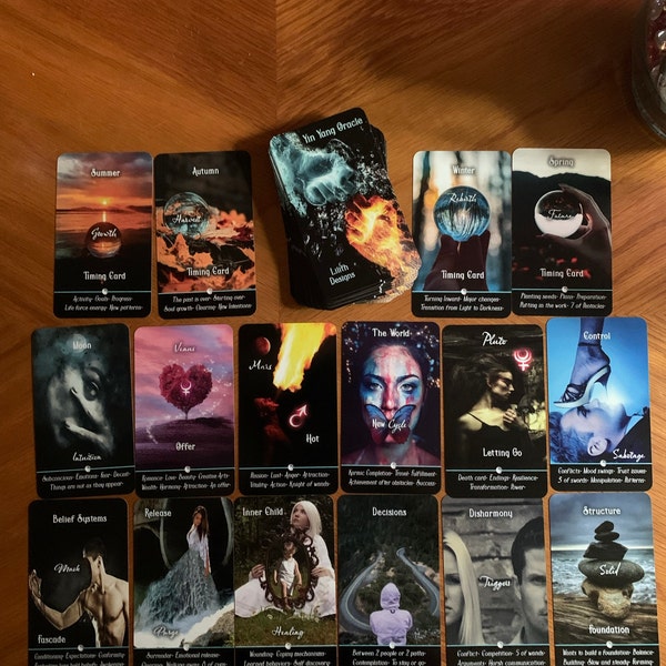 Yin Yang Oracle Cards TWIN FLAME CARDS, Soulmate Cards, Oracle Cards - Etsy