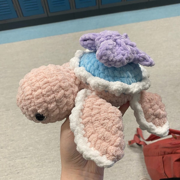 Mini Bow Turtle Crochet Pattern Valentines Day Pattern PDF Ribbon ...