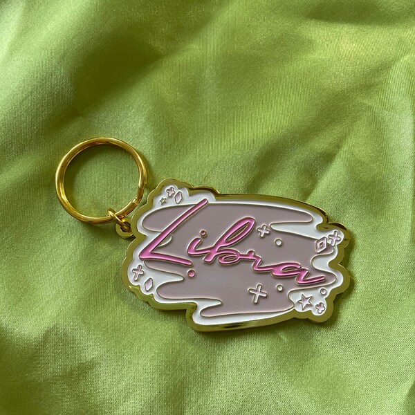 Libra Zodiac Keychain - Etsy