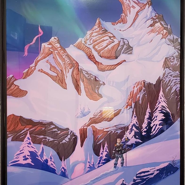 HEBRA PEAK Artwork Print, the Legend of Zelda, Breath of the Wild ...