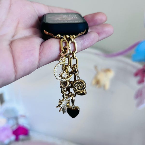 Custom Gold Watch Band for Apple Watch Women - Adjustable, Personalized ...