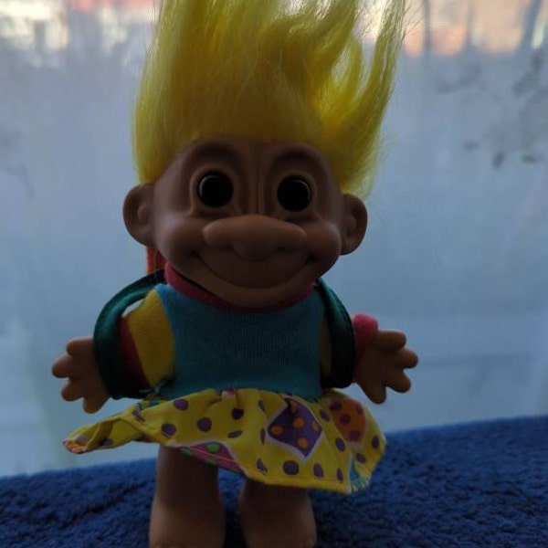 100% Huggable Troll Large Soft Troll, Vintage Trolls, 90'S Troll, Cute ...