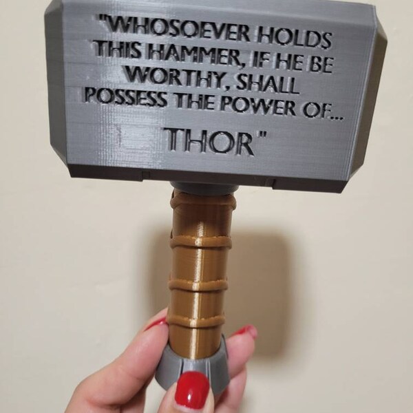 Thor Hammer Baby Rattle | Cosplay | Birthday Gift | Nursery Decor ...