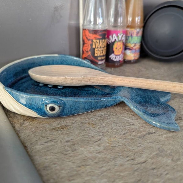 Whale Spoon Rest, Kitchen Gift, Kitchen Decor, Weird Spoon Rest, Fish ...
