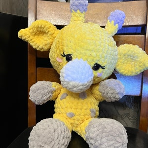 PATTERN: Plush Gemma the Giraffe Pattern Amigurumi Chunky Giraffe ...