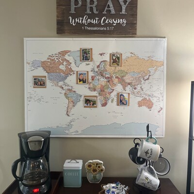 Accurate World Map Poster Large Wall Travel Map Print Detailed ...